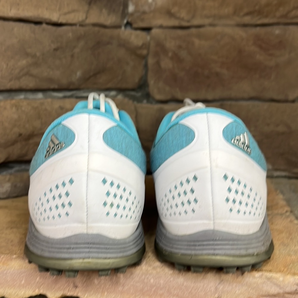 Adidas Adipure Spikeless Golf Shoe / White & Teal / S… - Gem